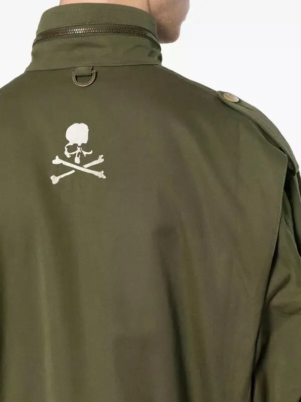 MASTERMIND WORLD Logo-print Zip Detail Jacket - Green