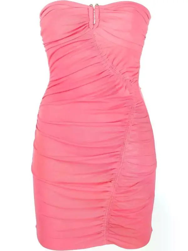 SELF-PORTRAIT Ruched Strapless Dress