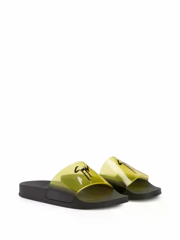 GIUSEPPE ZANOTTI Brett Vinyl Slides - Yellow