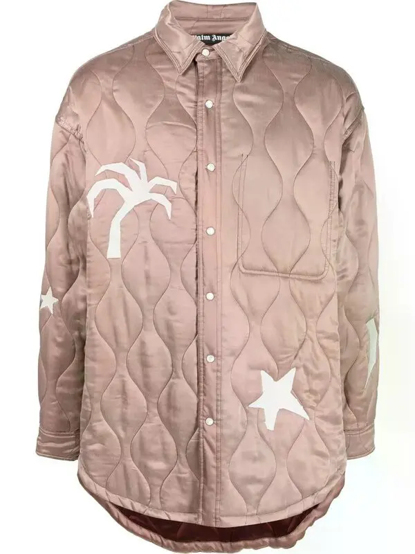 Palm Angels Life Is Palm Quilted Jacket