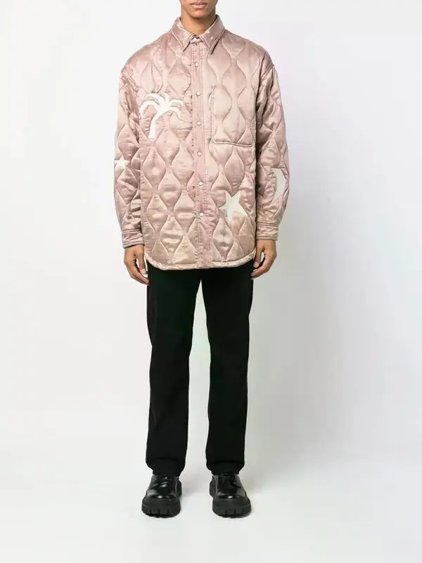 Palm Angels Life Is Palm Quilted Jacket