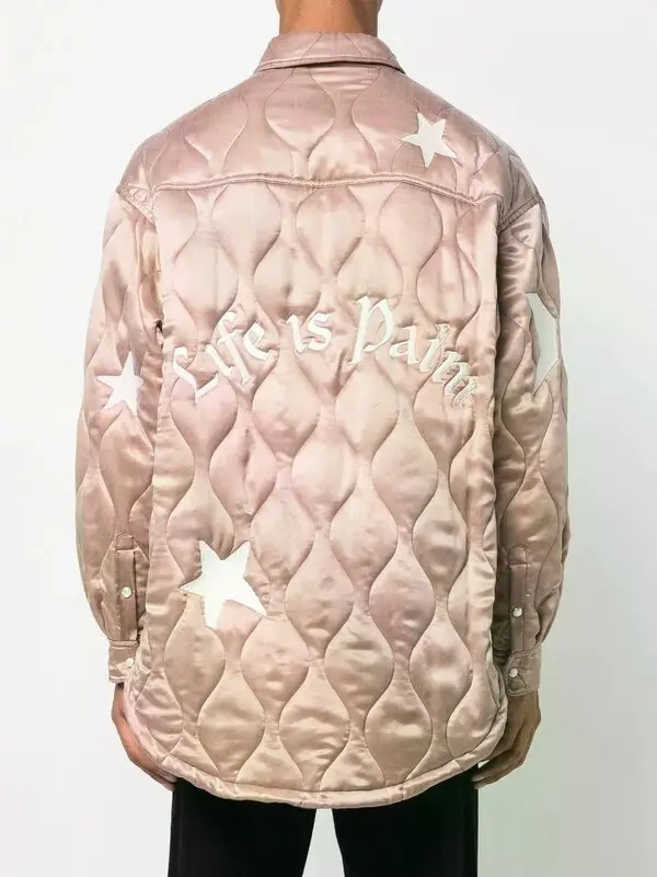 Palm Angels Life Is Palm Quilted Jacket