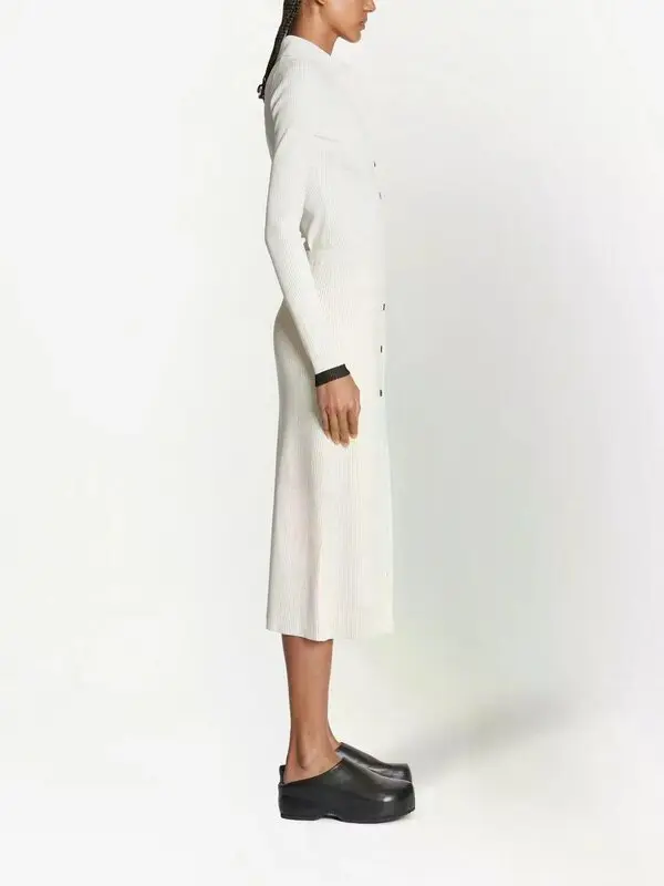 Proenza Schouler White Label Ribbed-knit Button-front Skirt