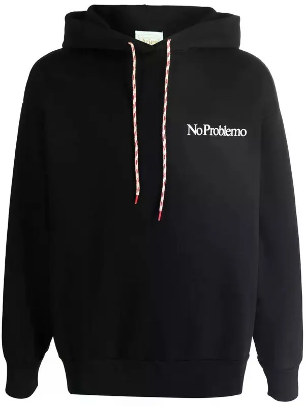 Aries Slogan-print Cotton Hoodie