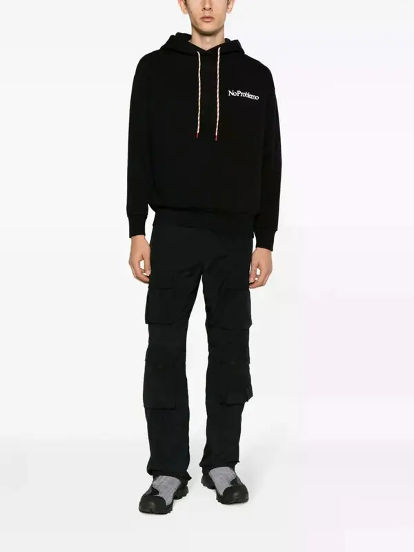 Aries Slogan-print Cotton Hoodie
