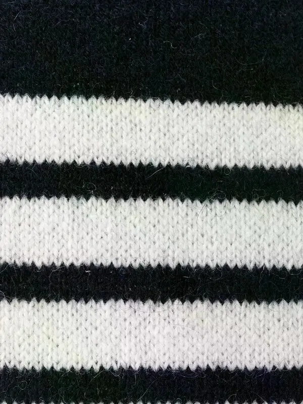 Thom Browne Cashmere Knit 4-bar Tie - Blue