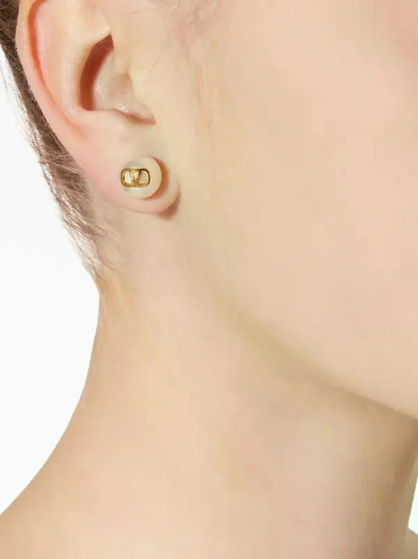 Valentino Garavani Vlogo Signature Pearl Stud Earrings