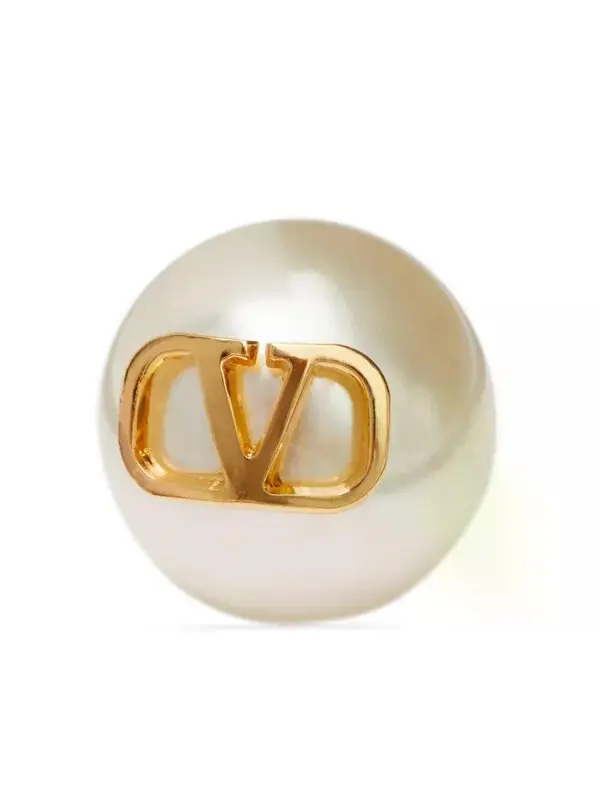 Valentino Garavani Vlogo Signature Pearl Stud Earrings