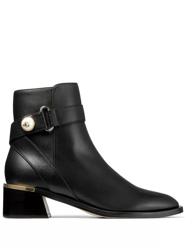JIMMY CHOO Noor 45mm Ankle Boots - Black