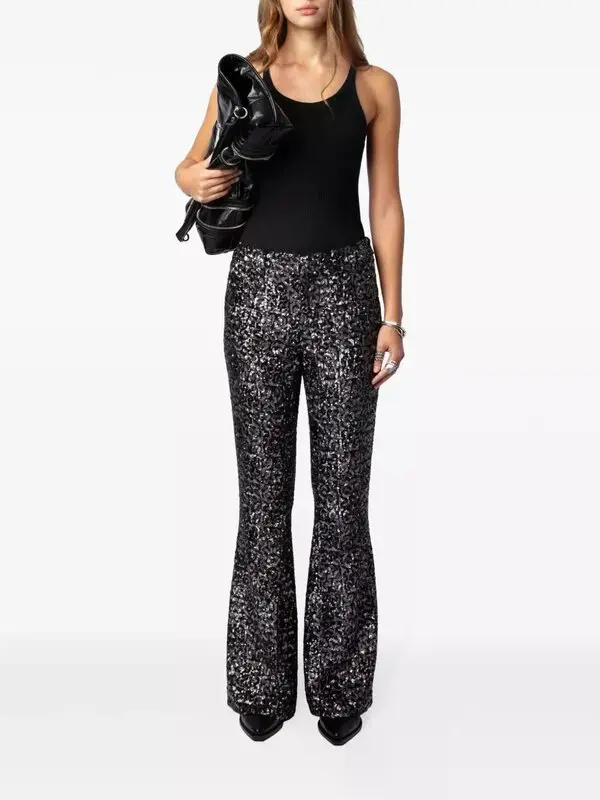 Zadig&Voltaire Prevy Sequin Trousers - Black