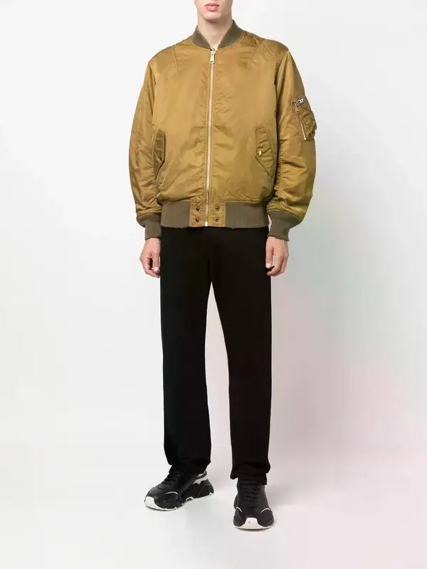 DIESEL® Logo-patch Zip-front Jacket