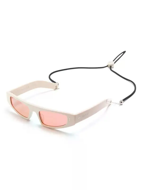 Gucci Narrow Shield-frame Sunglasses