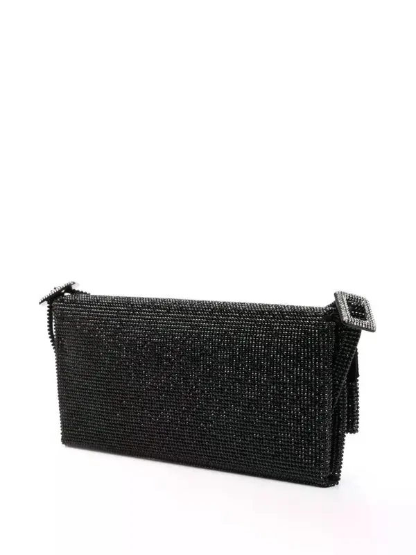 Benedetta Bruzziches Vittissima La Grande Rhinestone-embellished Shoulder Bag - Black