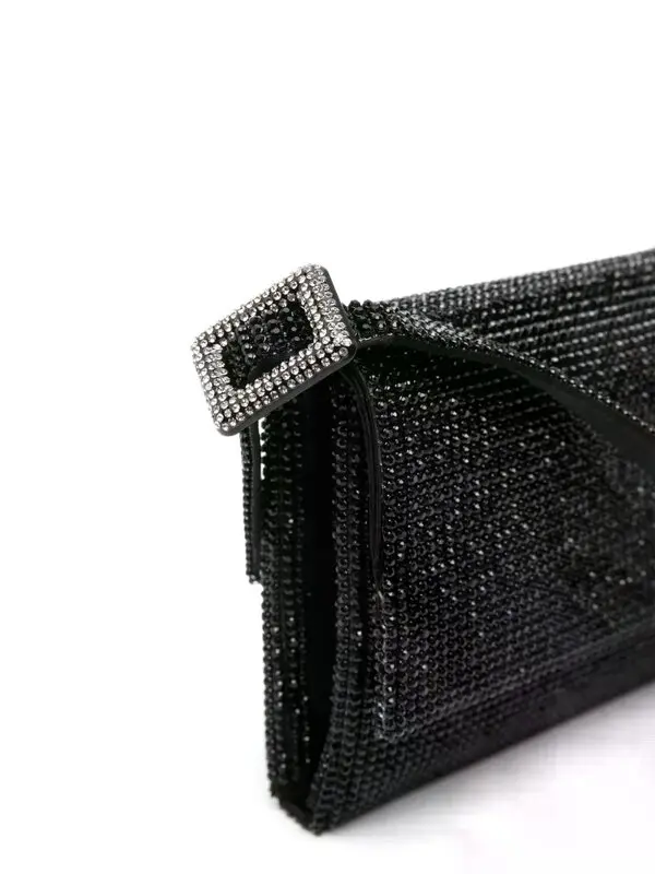 Benedetta Bruzziches Vittissima La Grande Rhinestone-embellished Shoulder Bag - Black