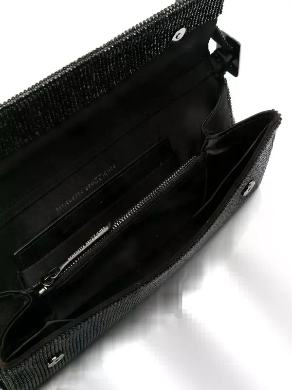 Benedetta Bruzziches Vittissima La Grande Rhinestone-embellished Shoulder Bag - Black