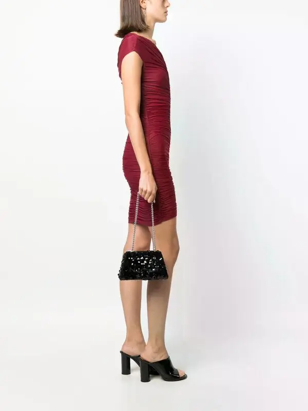 SELF-PORTRAIT Mini Bow Sequin-embellished Bag
