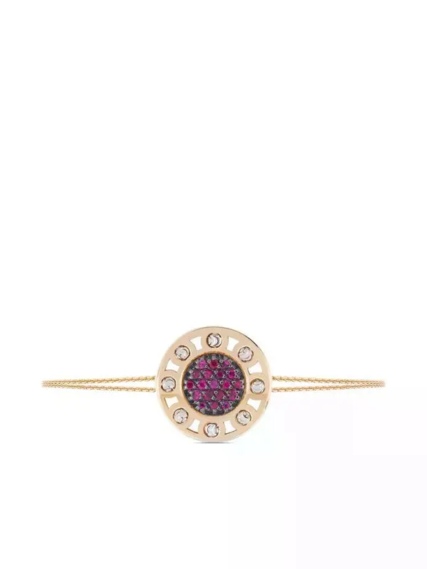 OFFICINA BERNARDI 18kt Yellow Senzatempo Ruby And Diamond Bracelet - Gold