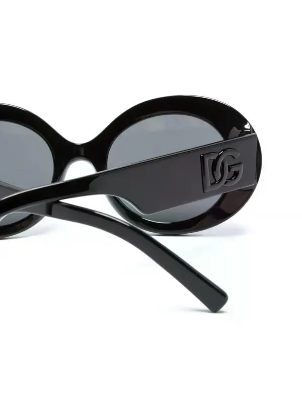 Dolce & Gabbana Logo Oval-frame Sunglasses