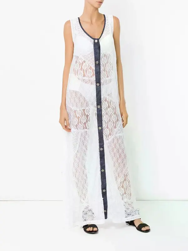 AMIR SLAMA Lace Beach Dress