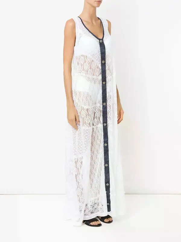 AMIR SLAMA Lace Beach Dress