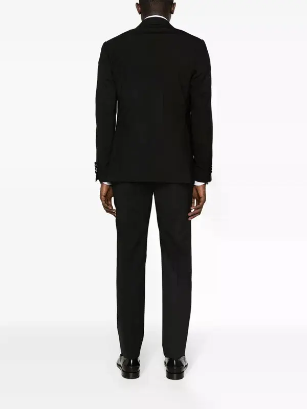 LARDINI Single-breasted Wool-blend Suit - Black