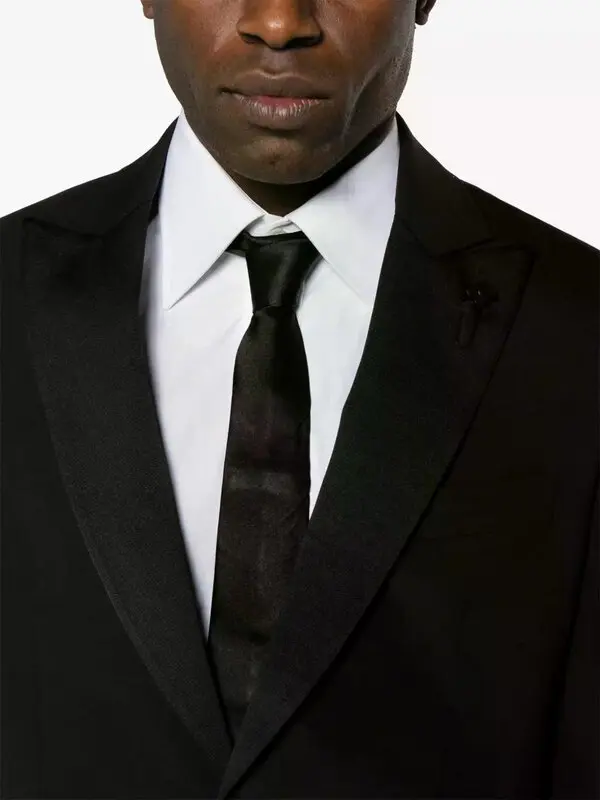 LARDINI Single-breasted Wool-blend Suit - Black