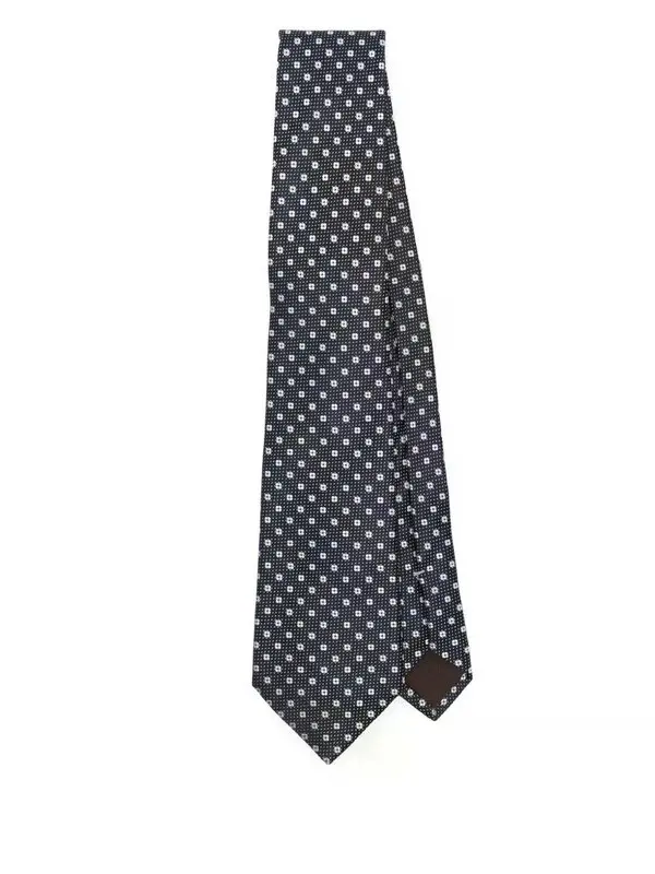 Canali Silk Jacquard Tie - Blue
