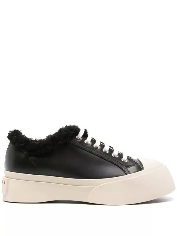 Marni Pablo Leather Sneakers - Black