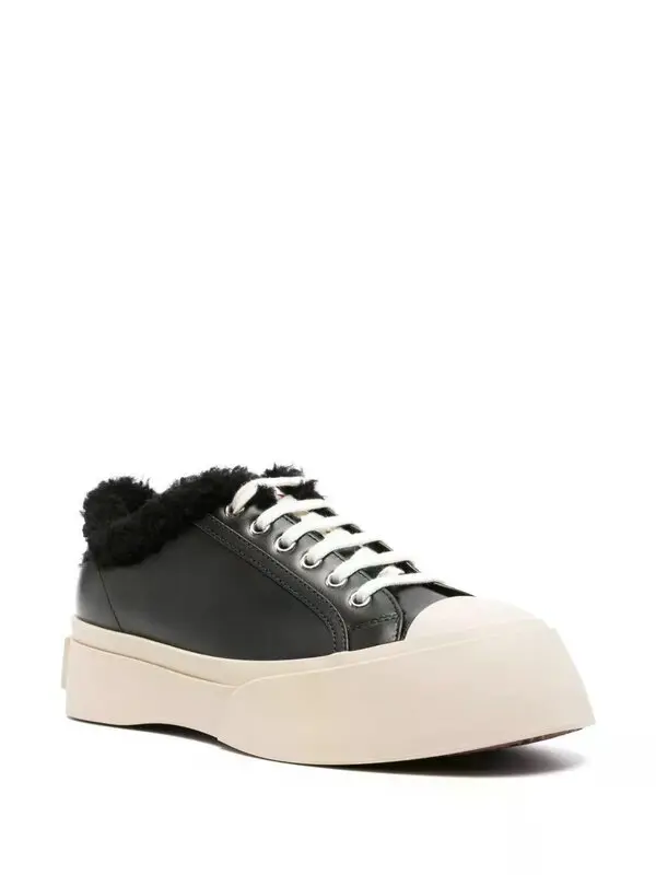 Marni Pablo Leather Sneakers - Black