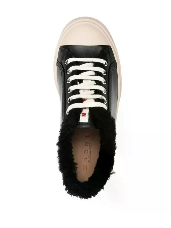 Marni Pablo Leather Sneakers - Black
