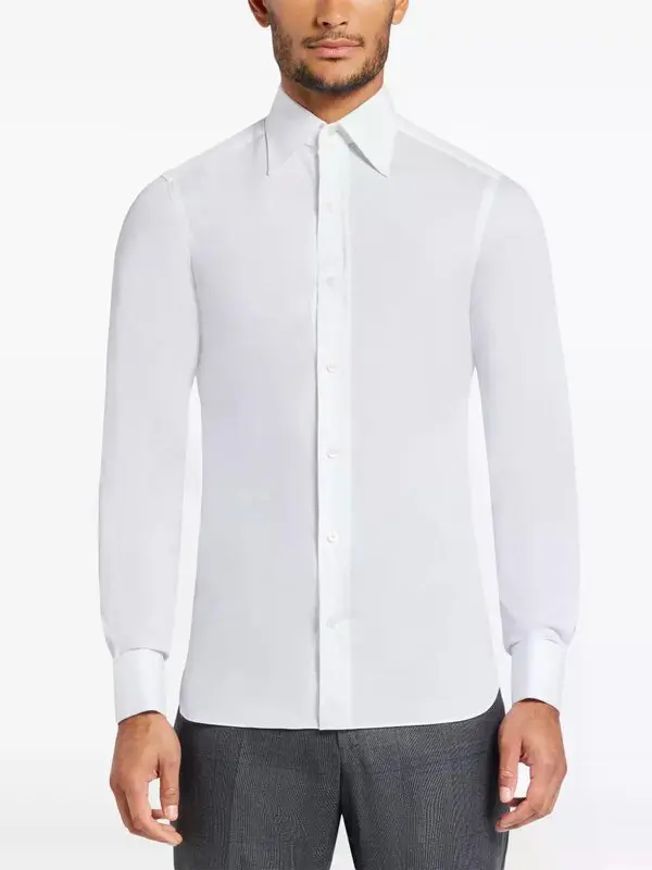 TOM FORD Spread-collar Cotton Shirt