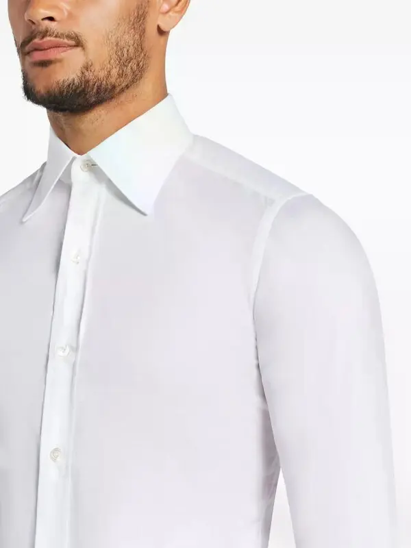 TOM FORD Spread-collar Cotton Shirt