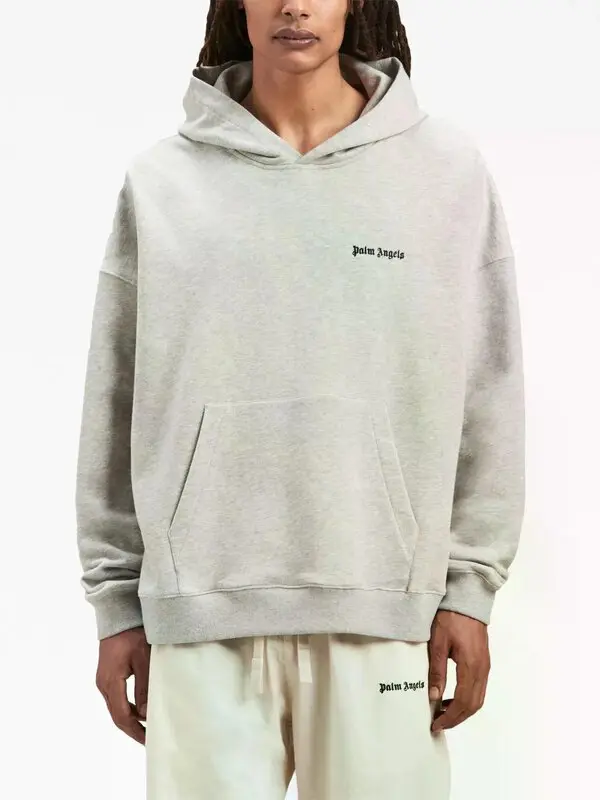 Palm Angels Embroidered Logo Hoodie