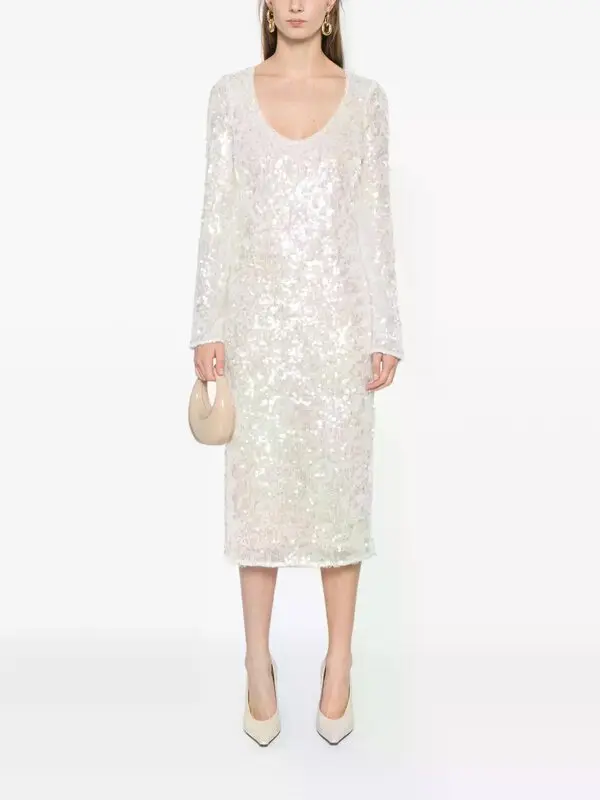 Patrizia Pepe Sequin-embellished Midi Dress
