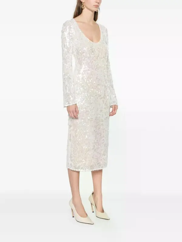 Patrizia Pepe Sequin-embellished Midi Dress