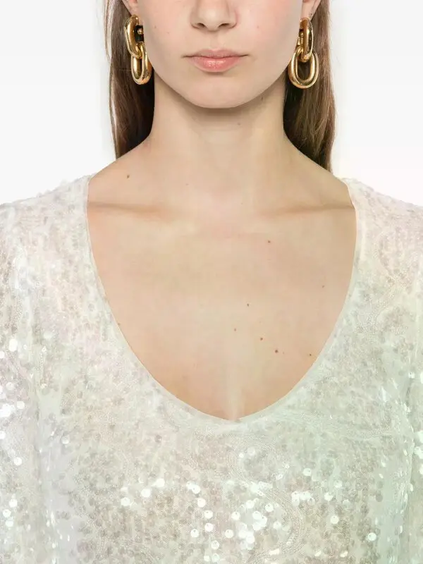 Patrizia Pepe Sequin-embellished Midi Dress