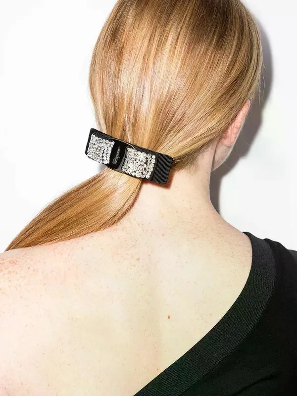 FERRAGAMO Vara Crystal-embellished Hair Pin