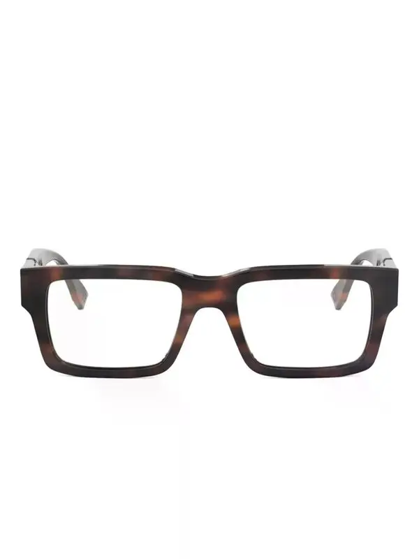 Fendi Rectangle-frame Glasses - Brown