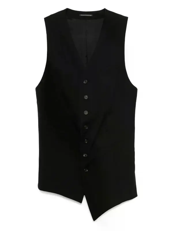 Yohji Yamamoto Asymmetric Wool Waistcoat