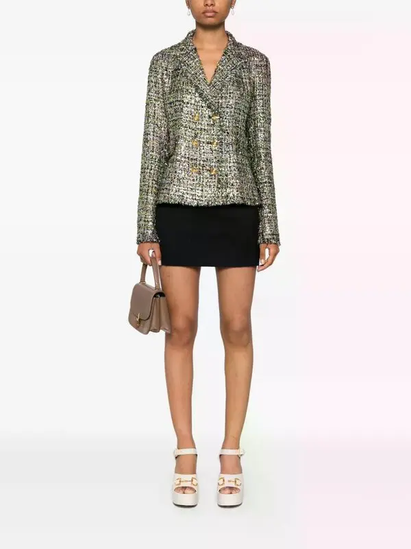 Giambattista Valli Bouclé Double-breasted Blazer