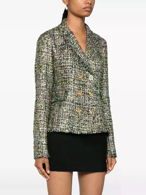 Giambattista Valli Bouclé Double-breasted Blazer