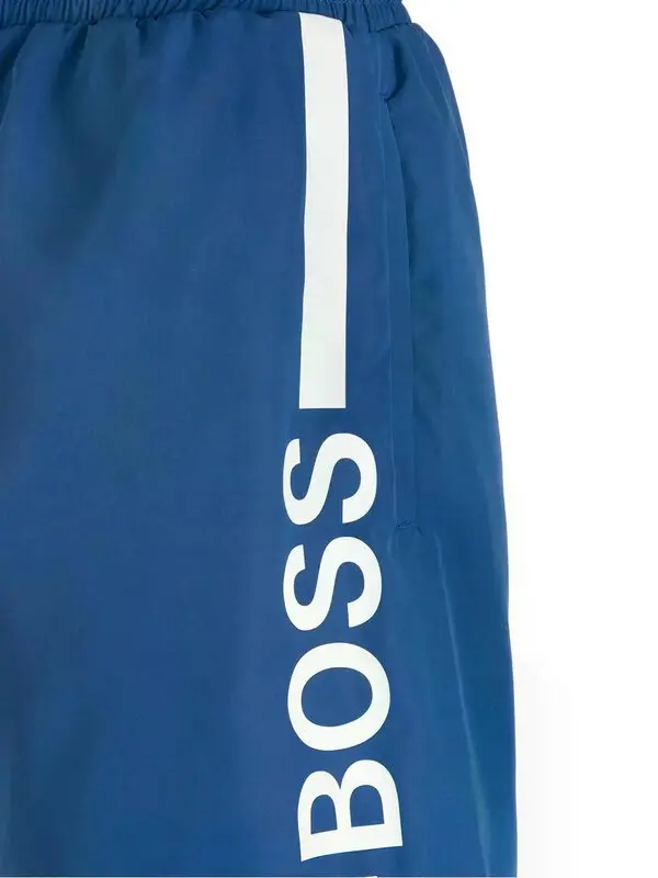 BOSS Logo Swim Shorts - Blue