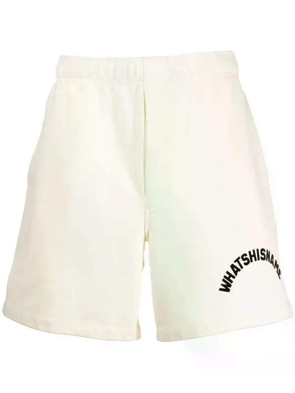 BODE Whatshisname Logo-print Cotton Track Shorts