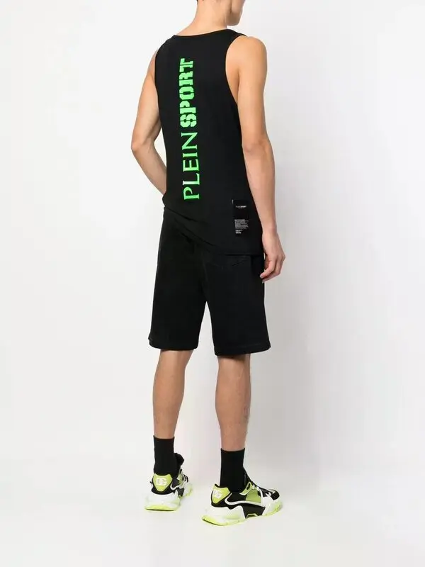 PLEIN SPORT Logo-patch Tank Top
