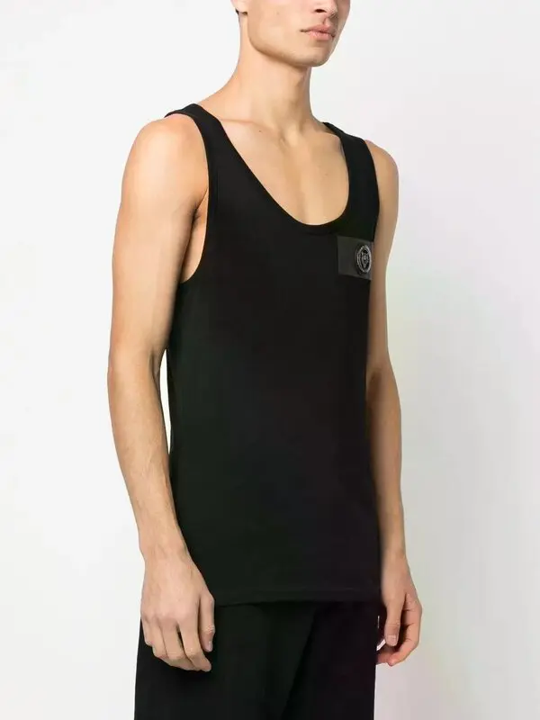PLEIN SPORT Logo-patch Tank Top