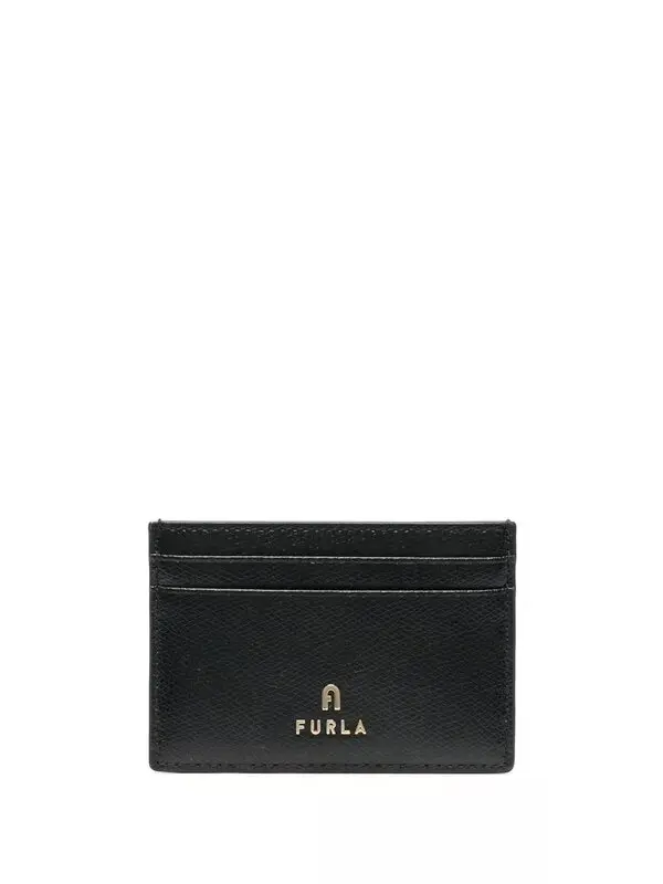 Furla Leather Card Holder - Black