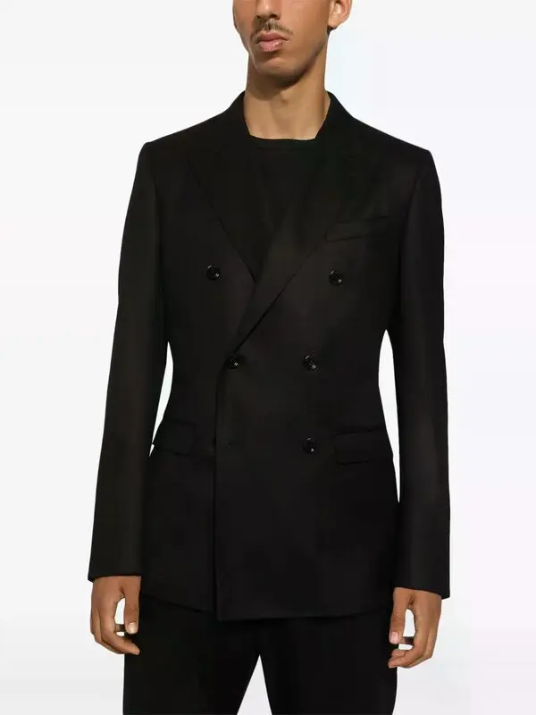 Dolce & Gabbana Double-breasted Virgin-wool Blazer