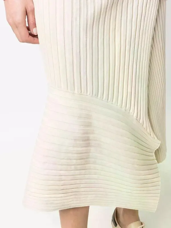 Stella McCartney Asymmetric Ribbed-knit Wrap Skirt