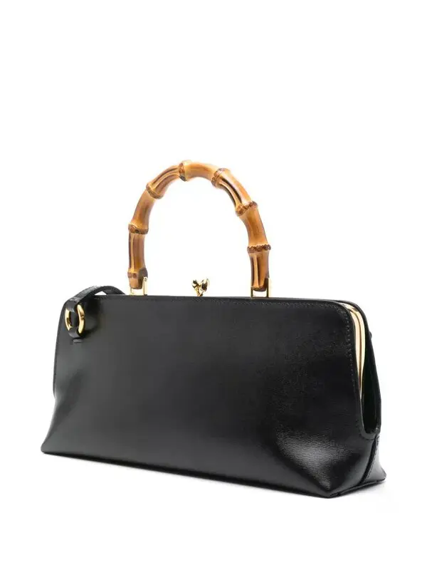 JIL SANDER Goji Leather Tote Bag - Black