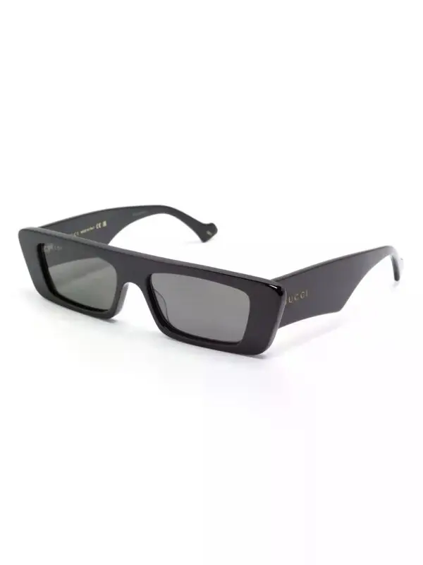 Gucci Logo-print Rectangle-frame Sunglasses